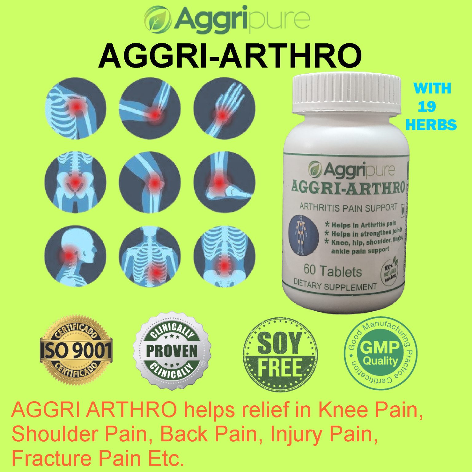 3 Bottle Combo Pack of 1000 Mg Tablet of Aggri-Arthro to Get You Relief ...