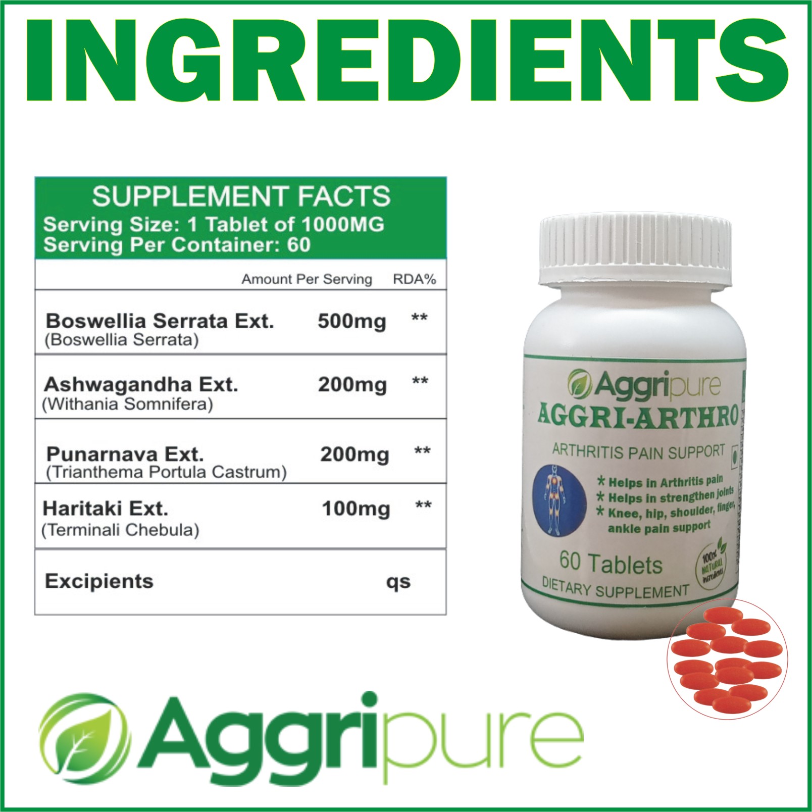 Powerful Arthritis Joint Pain Relief 1000 Mg Tablets | Get Faster ...