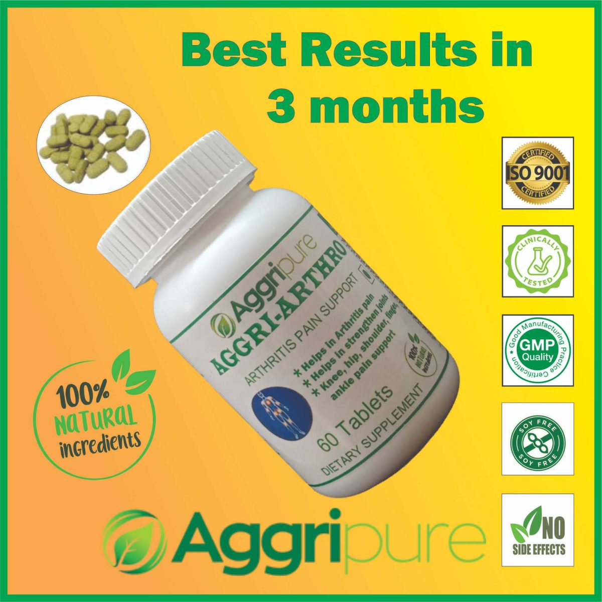 Arthritis Pain Relief 9875 Mg Tablets Made with Ashwagandha Extract ...