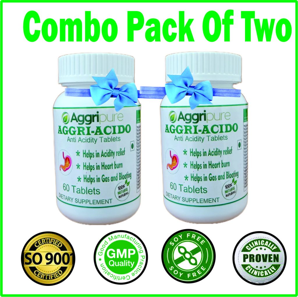 Aggri-Acido 6 Month Pack for Acidity Relief Made with Garlic Extract ...